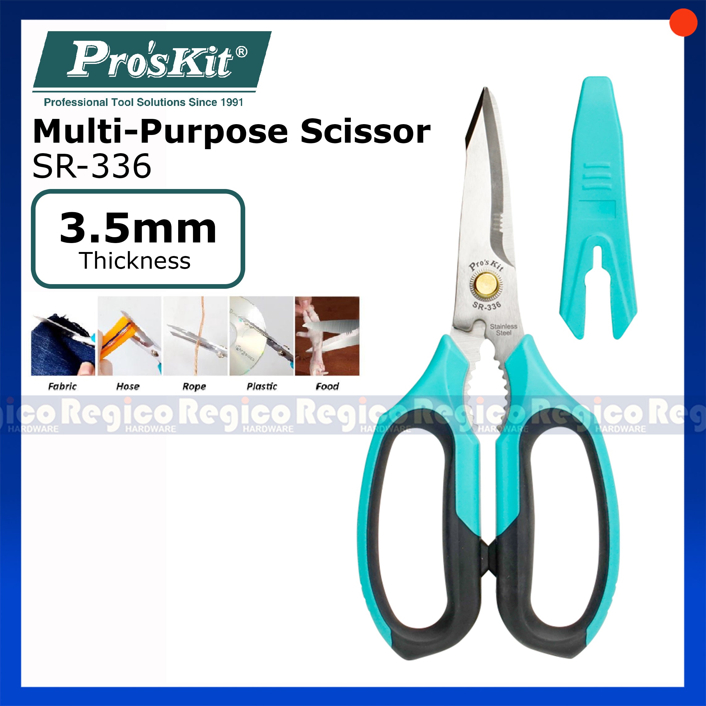 Proskit 3 in 1 Multi Purpose Stainless Steel Scissors SR-336 – PJRegico Hardware