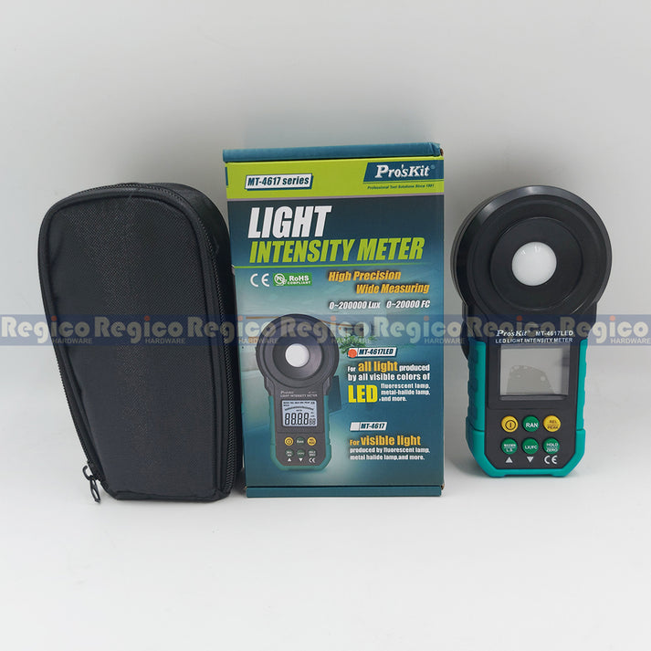 Proskit LED Light Intensity Lux Meter Photometer LCD Illuminometer Lum ...