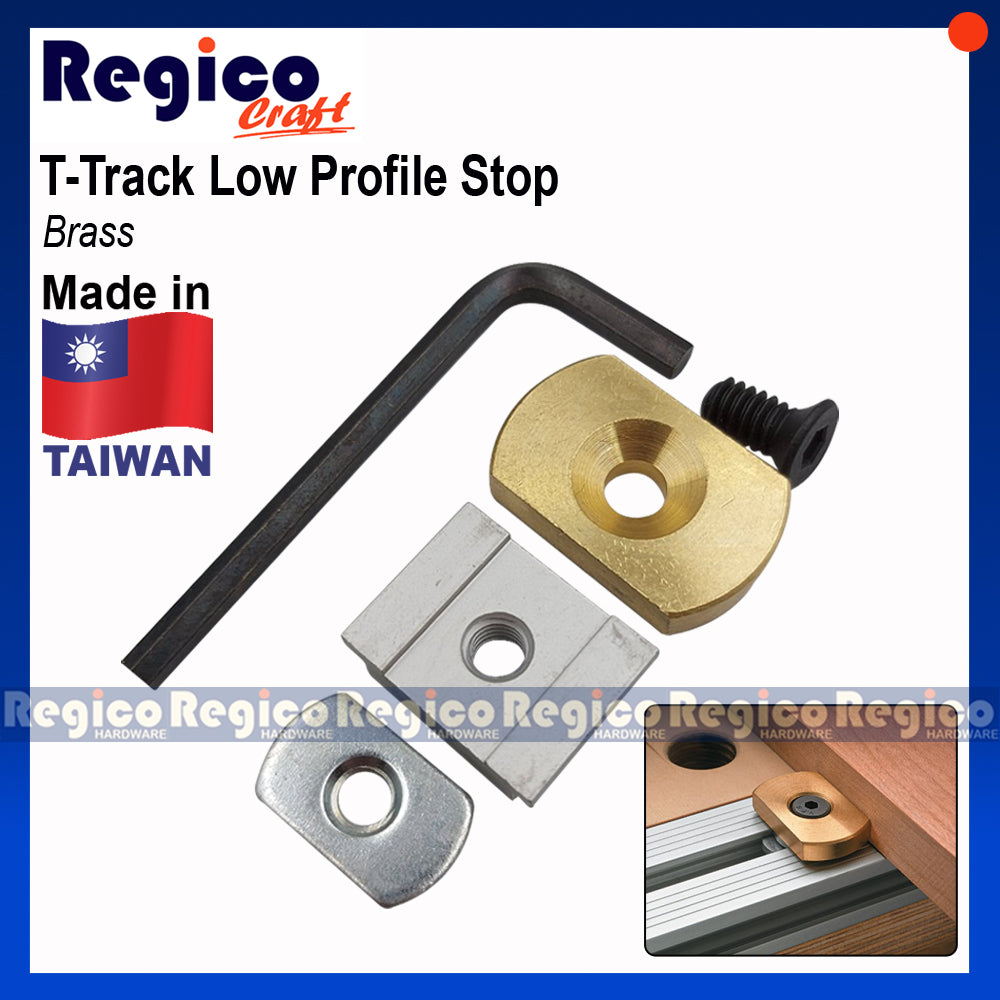 Regicocraft T-Track Low Profile Stop #00883 – PJRegico Hardware