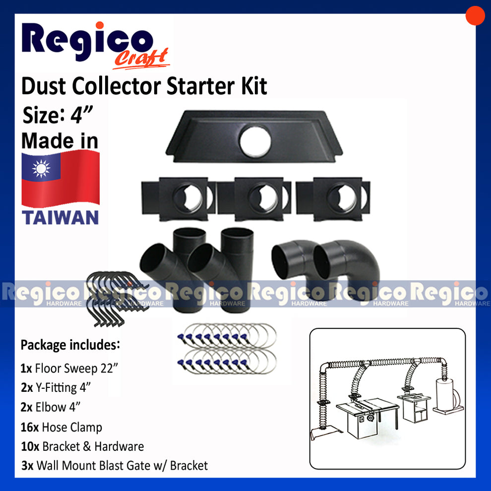 RegicoCraft Dust Collector Starter Kit 4" #00665 – PJRegico Hardware
