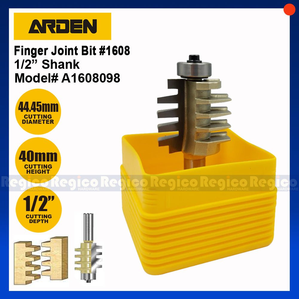 ARDEN #1608 1/2 Shank Finger Joint Bit – PJRegico Hardware