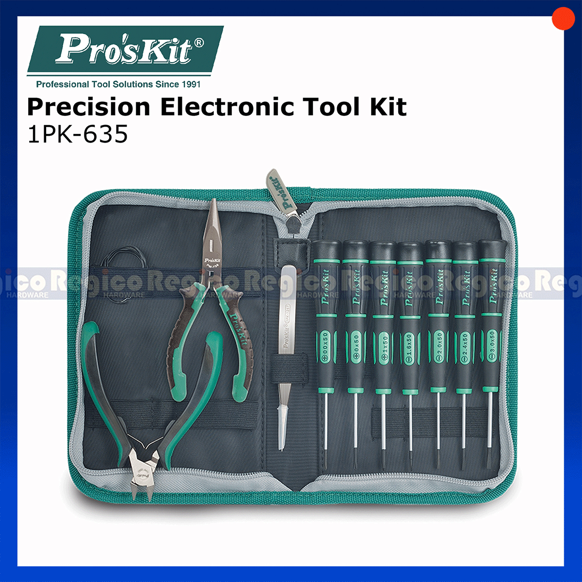 Proskit 11 in 1 Precision Electronics Tool Kit for Electrical repair m ...