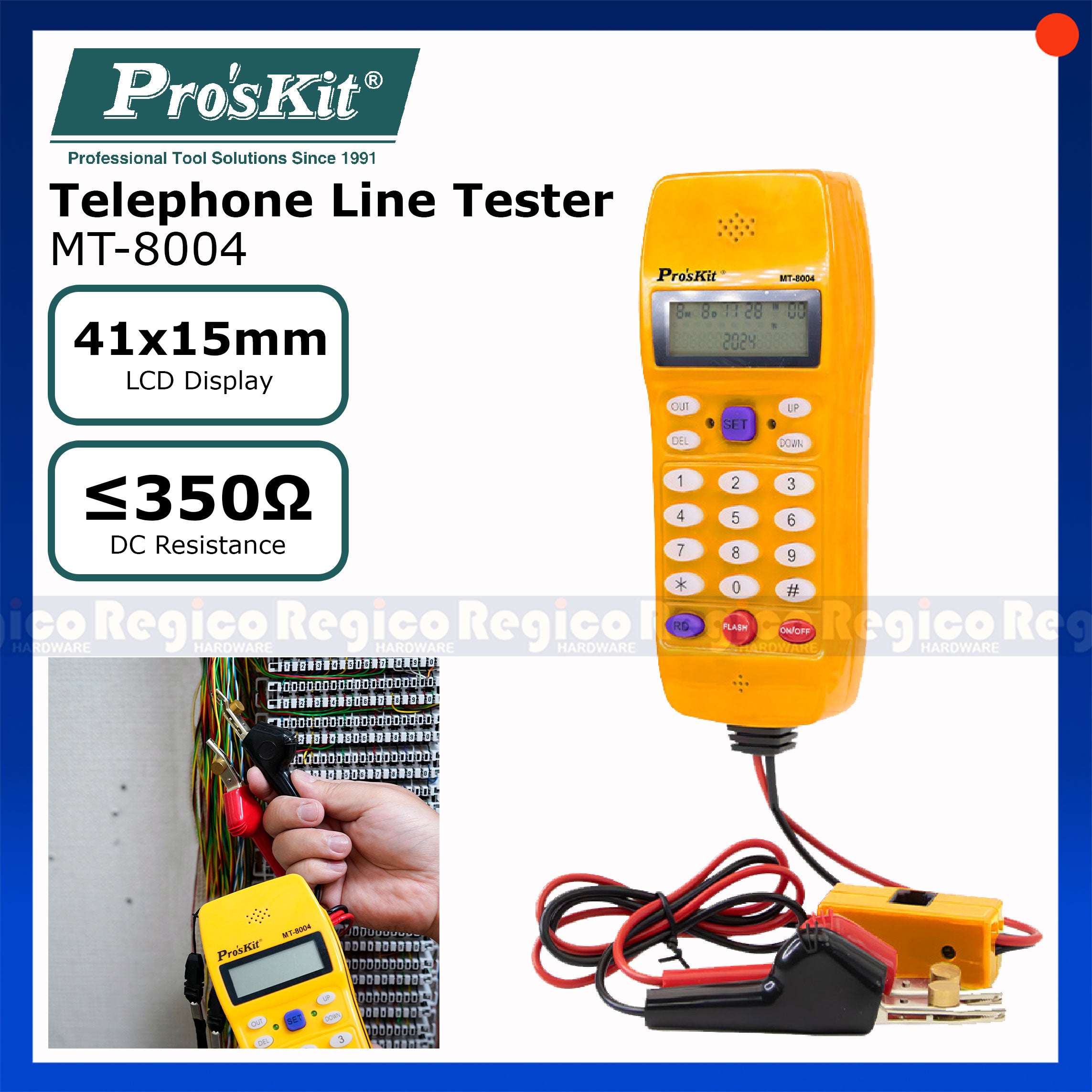 Proskit Telephone Line Tester MT-8004 – PJRegico Hardware